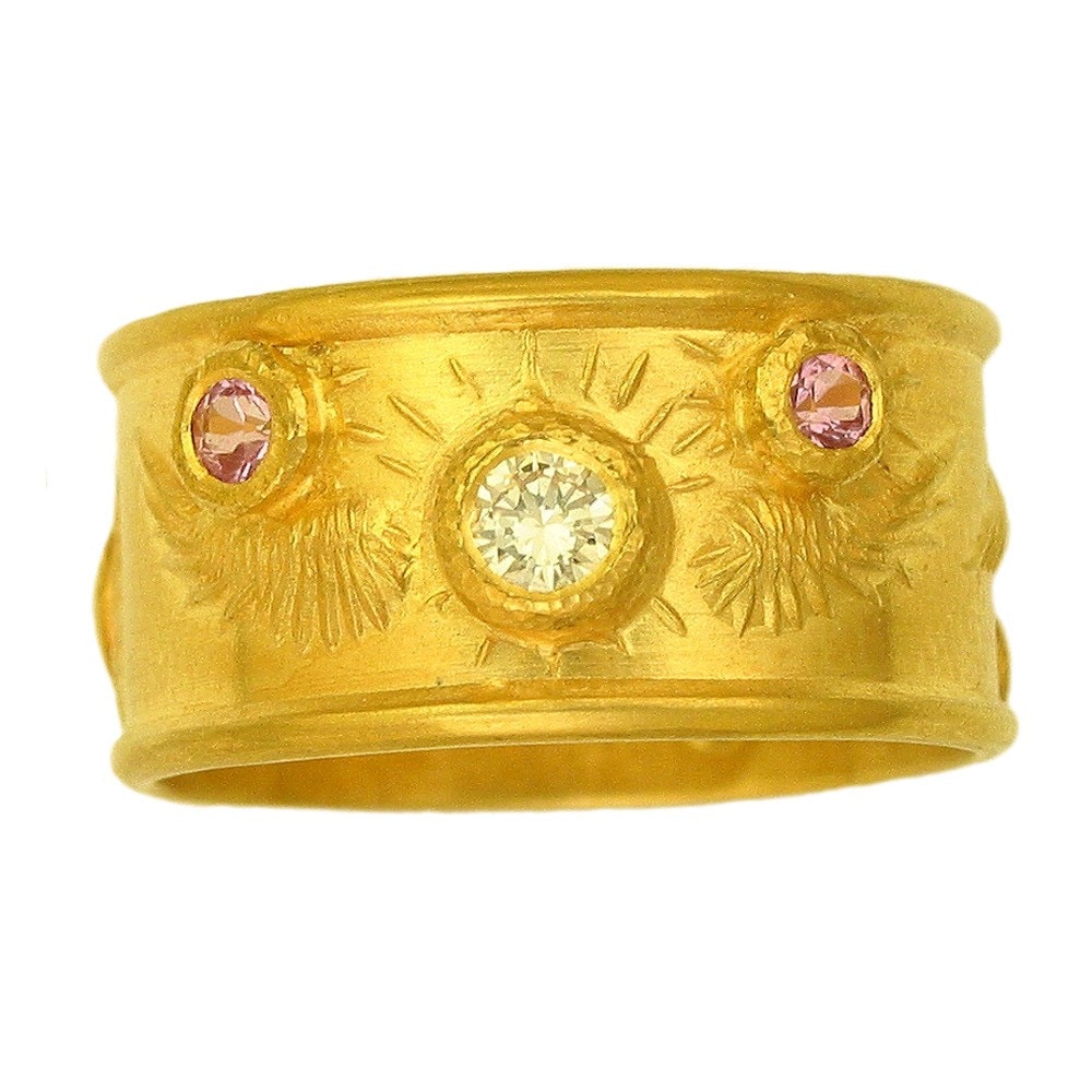 22k Gold Angel Wings Ring MADE TO ORDER Using 100 Percent Recycled Gold ...