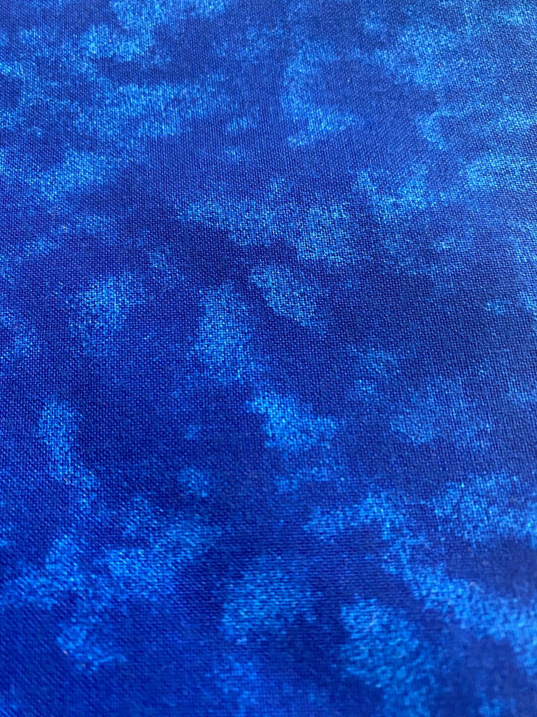 Blue Royal Marble Cotton Fabric- Bthy - Etsy