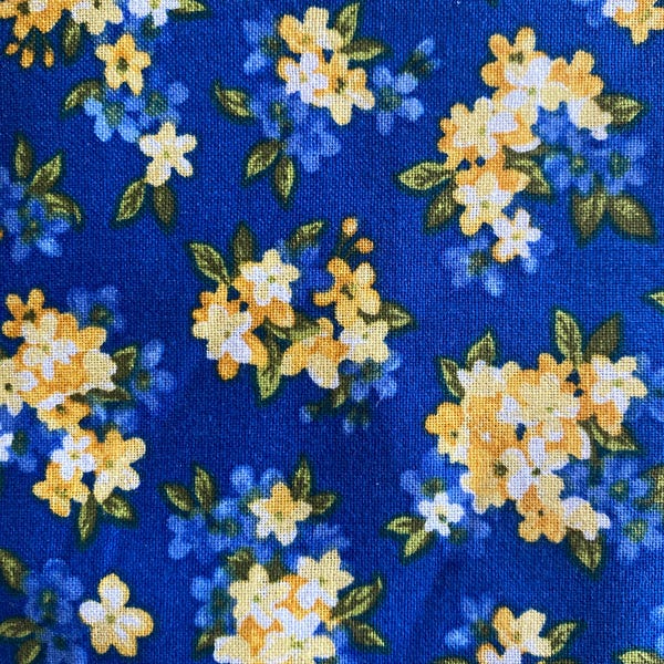 Yellow Blue Fabric - Etsy