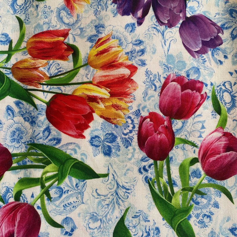 Delft Blue Fabric - Etsy