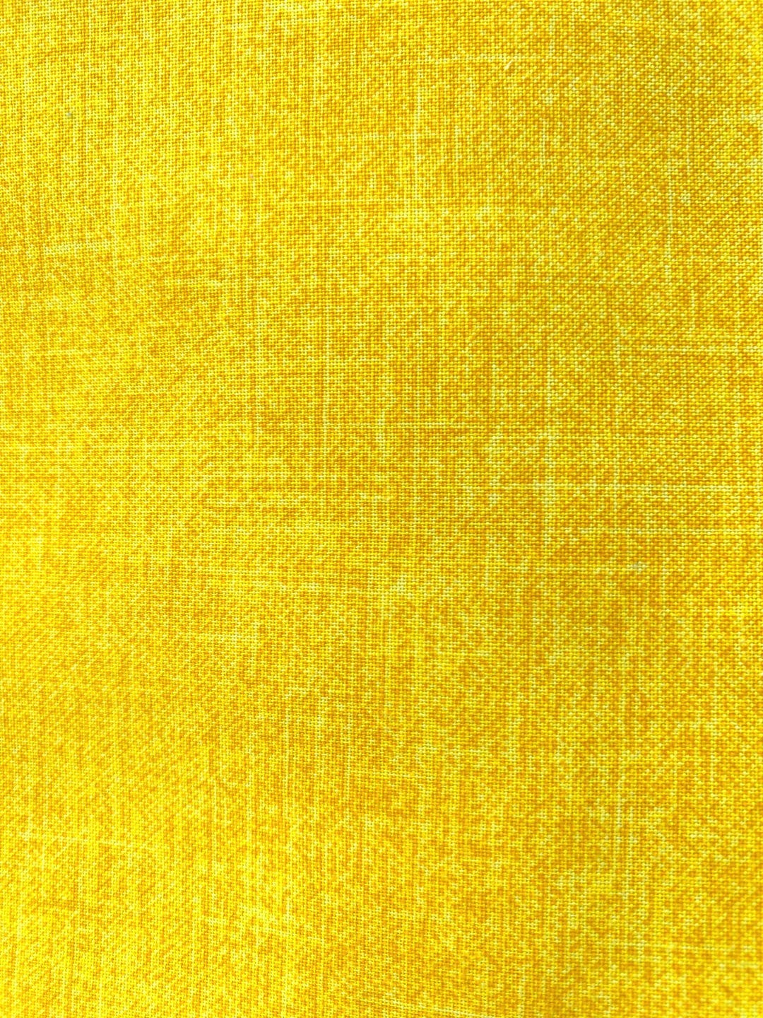 Golden Yellow “choice Fabric Grain of Color” Crosshatch Cotton Fabric ...