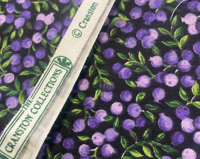 Purple and Green Cranston Print Works Cotton Bty - Etsy