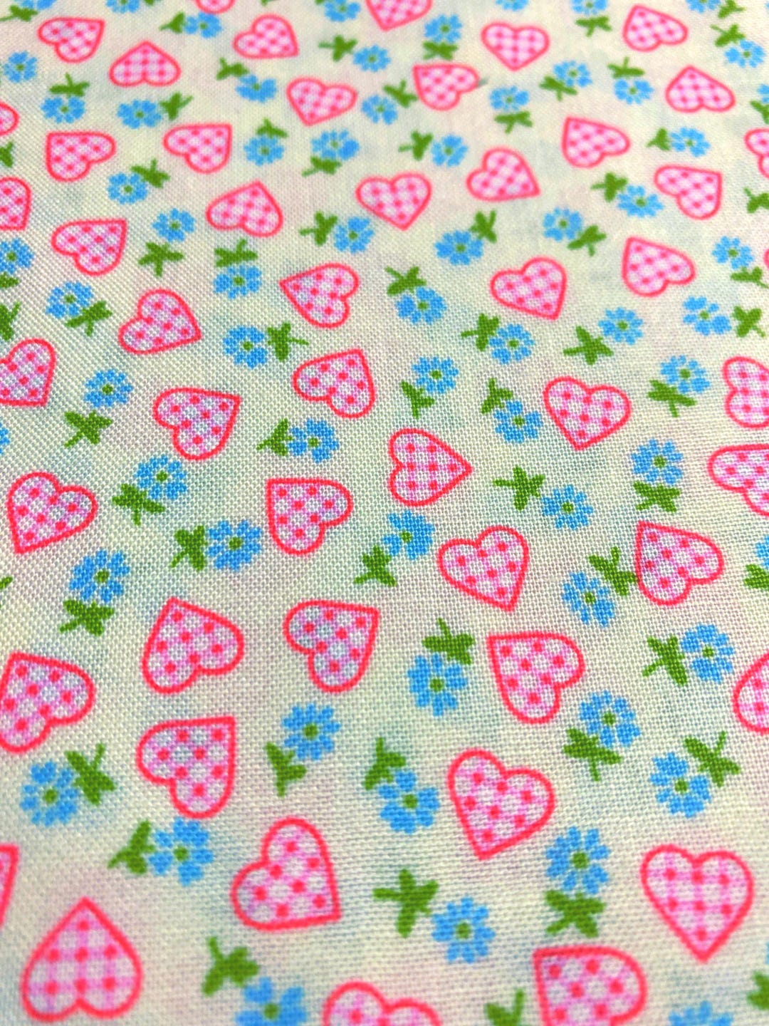 Pink Love Heart Riley Blake Designs Sugar and Spice by Lindsey Wilkes ...