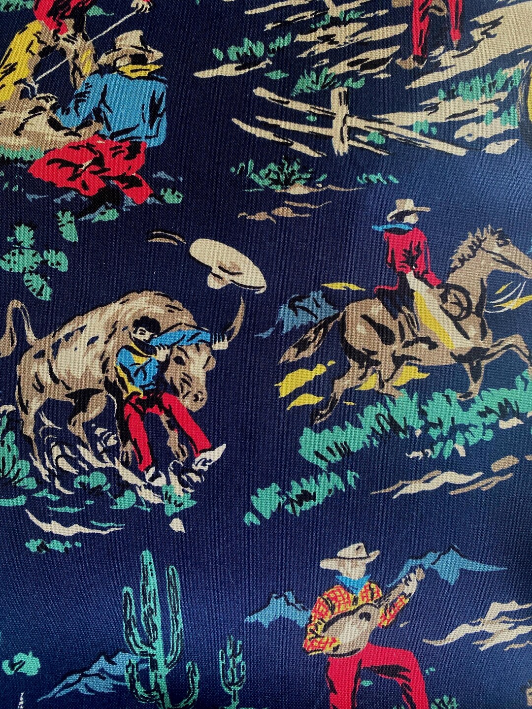 Buckaroo Yee-haw by Michael Miller Quilt Cotton Fabric- Bty - Etsy
