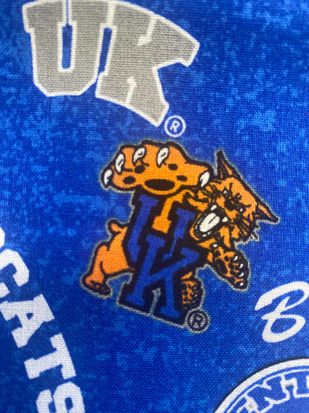Kentuck U of K Wildcat Sport Logo Sykel Quilt Cotton Bty - Etsy