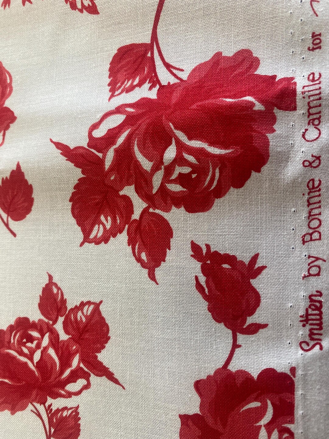 Bonnie and Camille Smitten Reds Youre My Favorite Moda Fabric- Bthy - Etsy