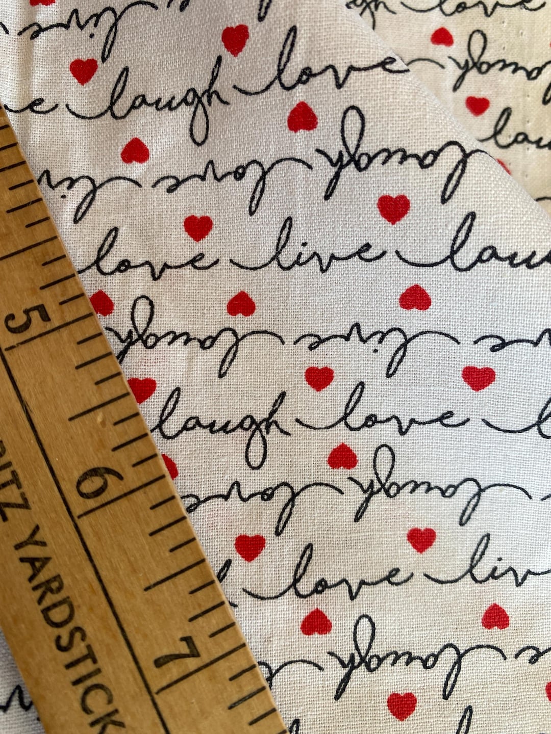 Love Live Laugh Text Word by Timeless Treasures Cotton Fabric - Etsy