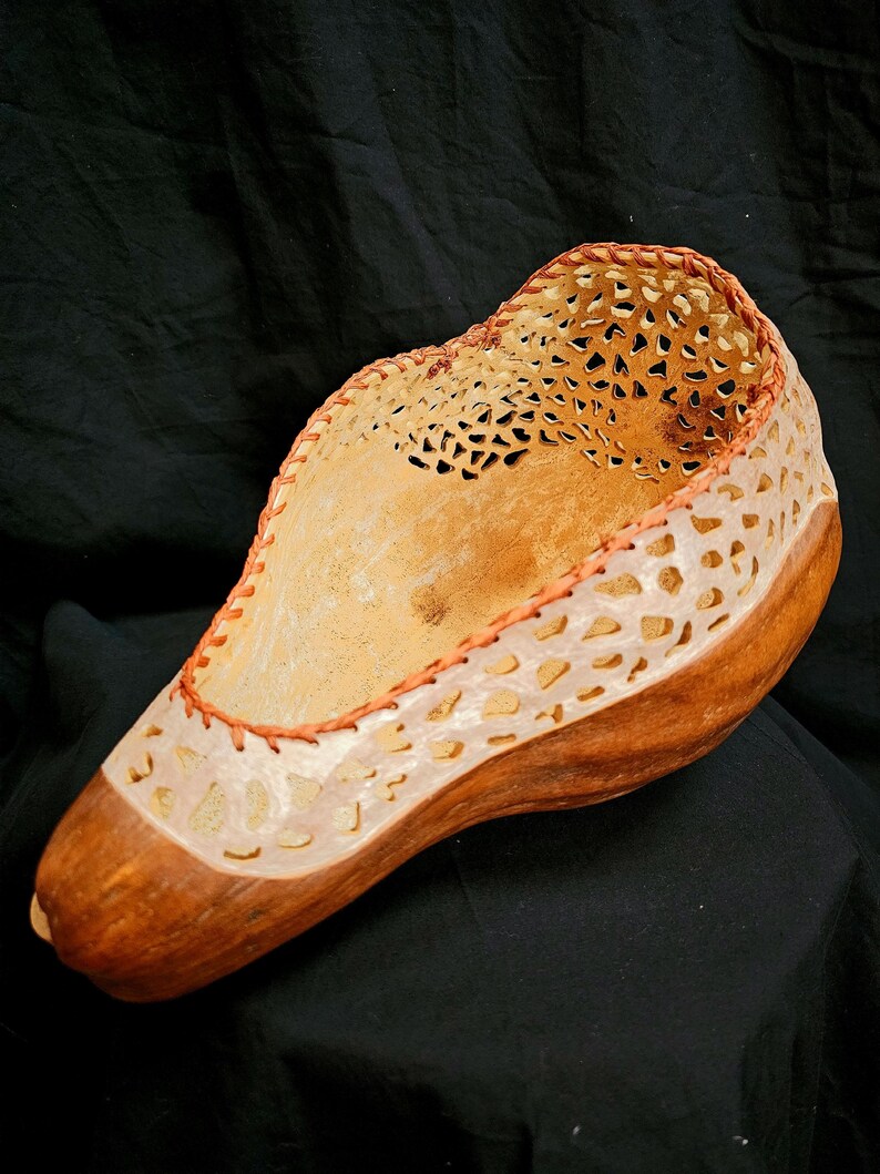 Filigree Hand Carved Gourd Basket - Etsy