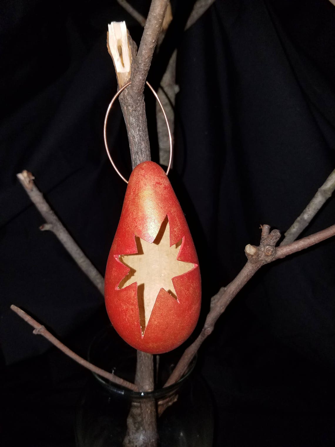 Star Gourd Christmas Ornament - Etsy