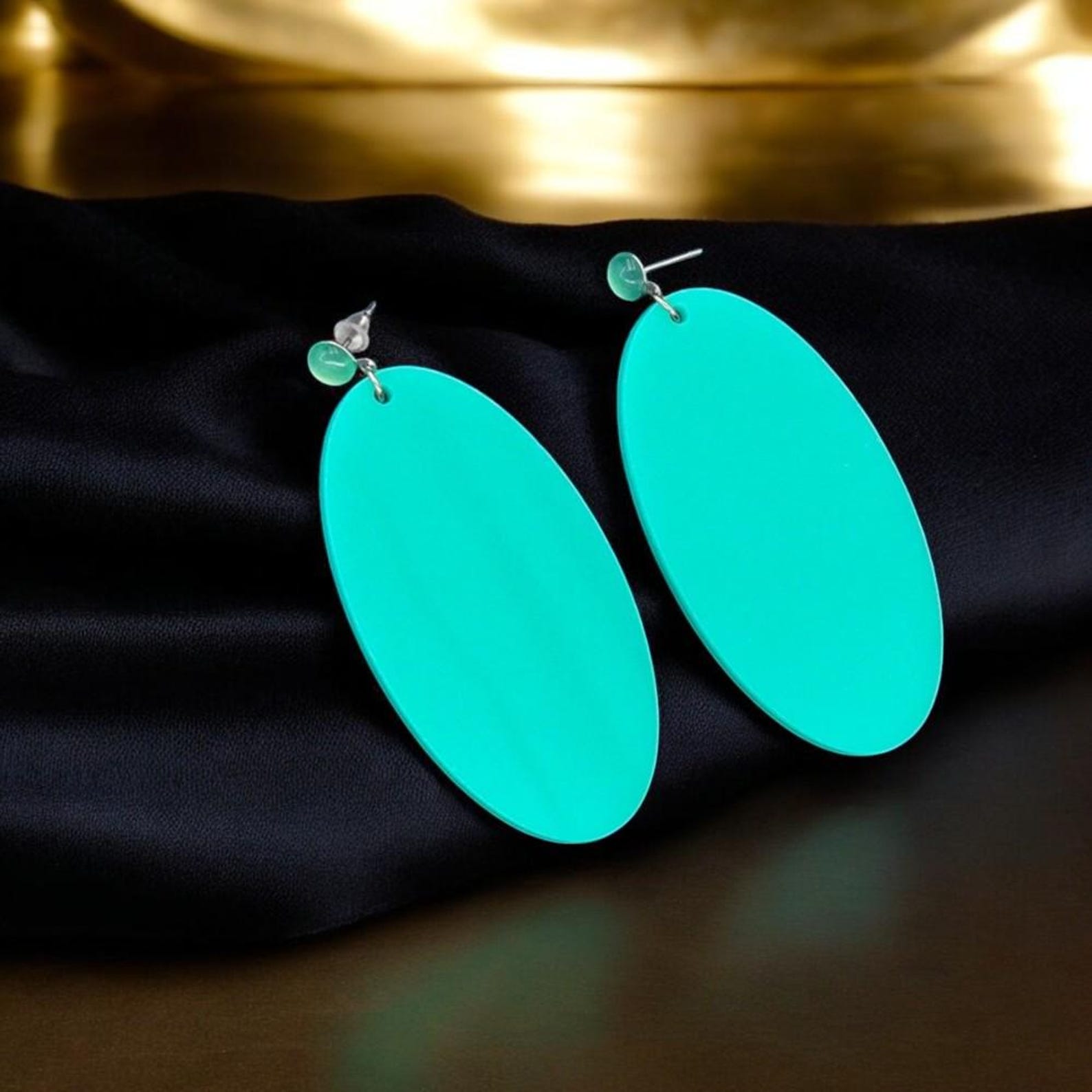 Anime DAN DA DAN Momo Ayase Cosplay Earrings | Green Ear Studs, Ear ...