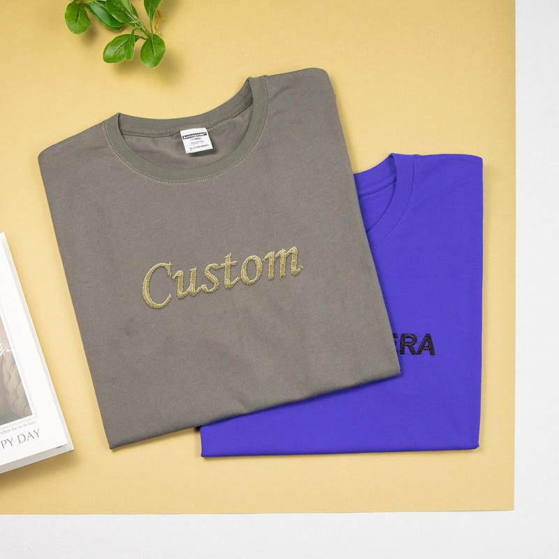 Embroidered T Shirts - Etsy