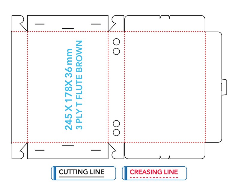 Pizza Box Layout and Dieline | SVG Cutout Line | Die Cut Template ...