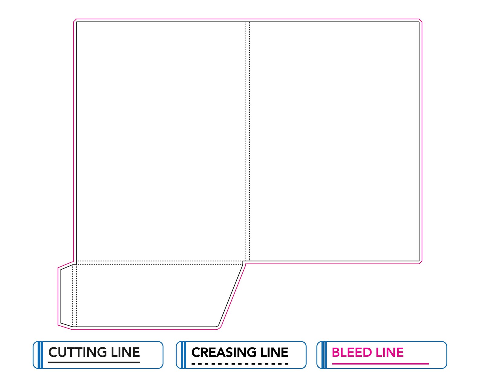 A4 Size Envelope Dieline | Printable Envelope Template | Customizable ...