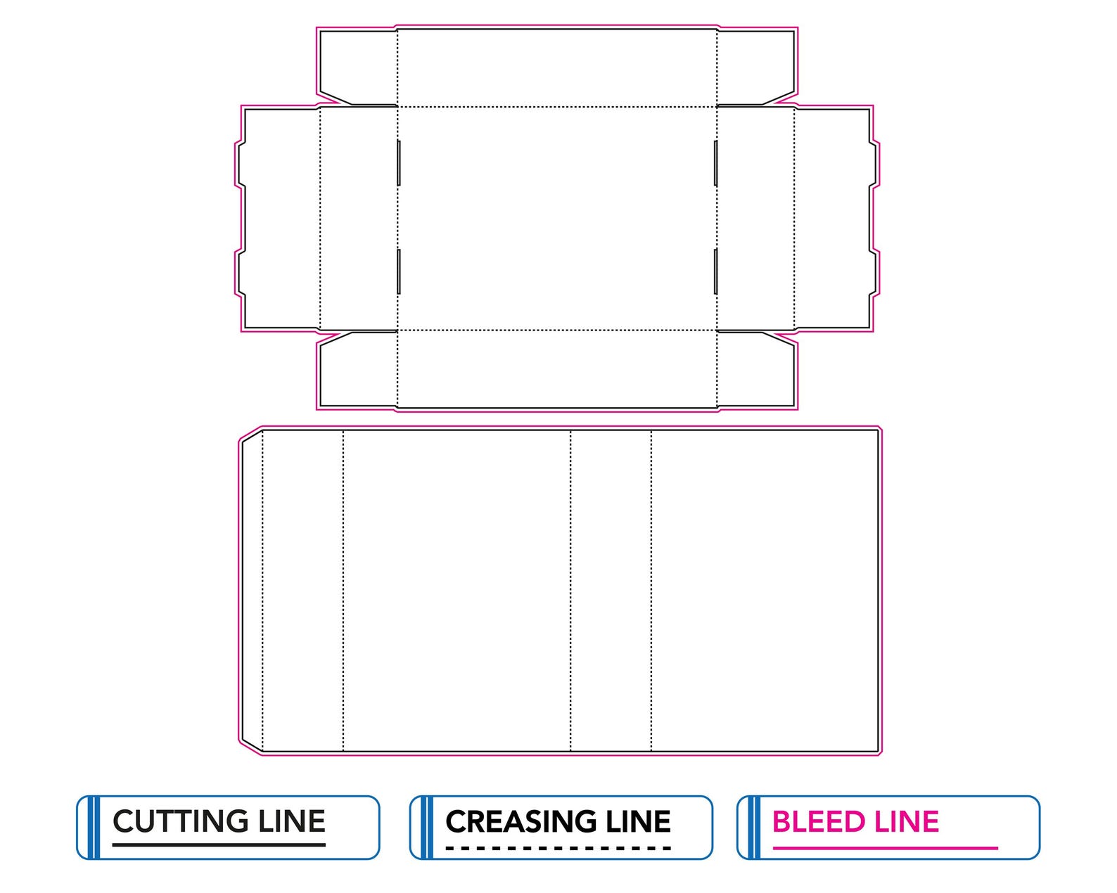 Inner and Sleeve Box Packaging Liner | Printable Dieline Template ...