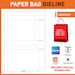 Paper Bag Layout | Bag Template | Kraft Paper SVG | Customizable Bag ...