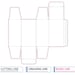 Perfume & Essential Oil Box Packaging Dieline – Foldable Bottle Box ...