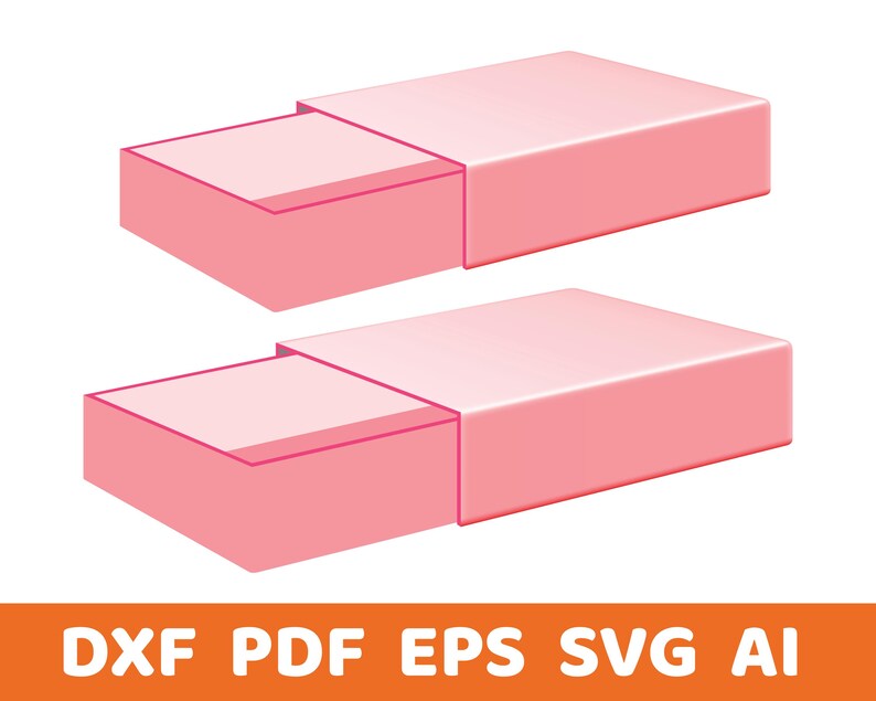 Inner Sleeve Box Dieline Template | Packaging Cut File SVG PDF ...