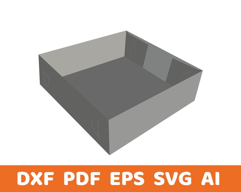 Food Paper Tray Dieline Template | Printable Outline for Custom ...