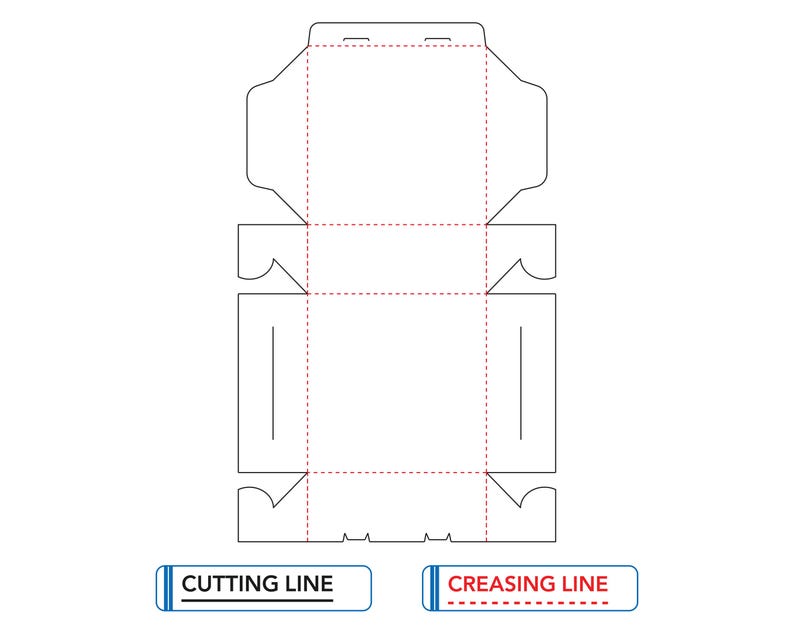 Custom Cake Box Packaging Template – Foldable Bakery Box Dieline SVG ...