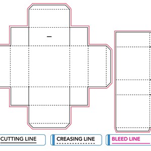 Handle Sleeve Box Template SVG | Printable Packaging Die Cut | Custom ...