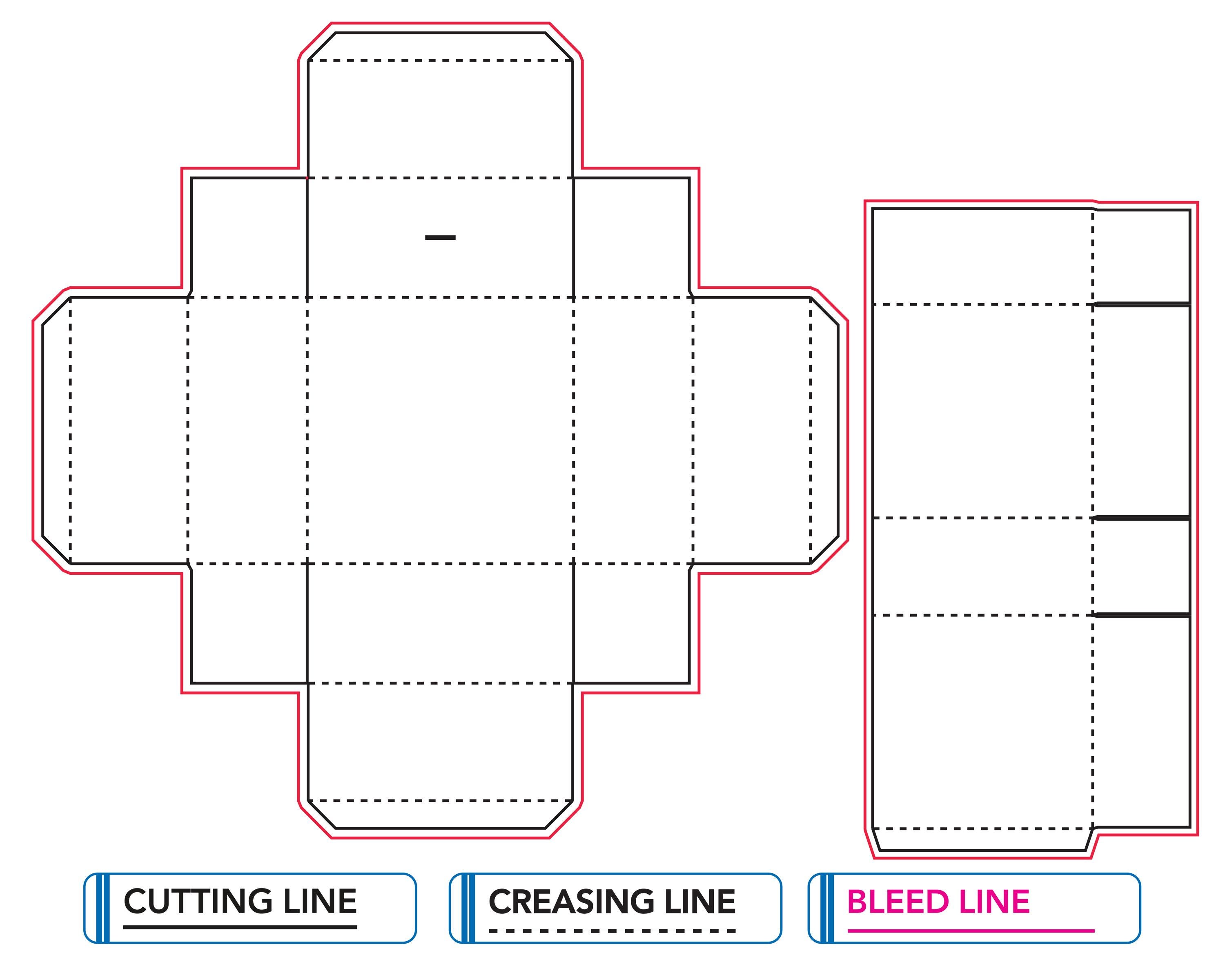 Handle Sleeve Box Template SVG | Printable Packaging Die Cut | Custom ...