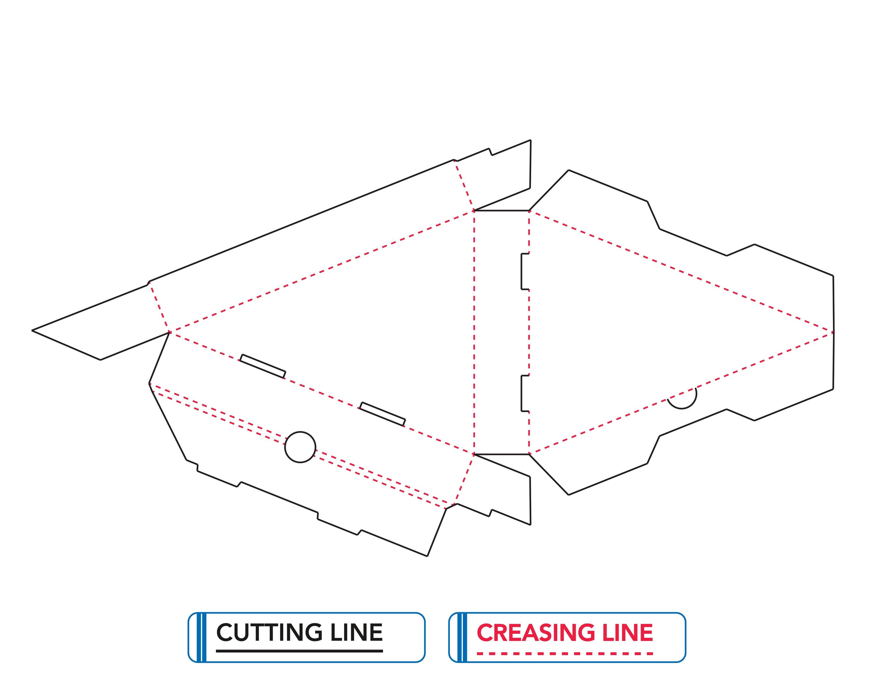 Pizza Slice Box Template | Custom Pizza Box Dieline | Printable Pizza ...