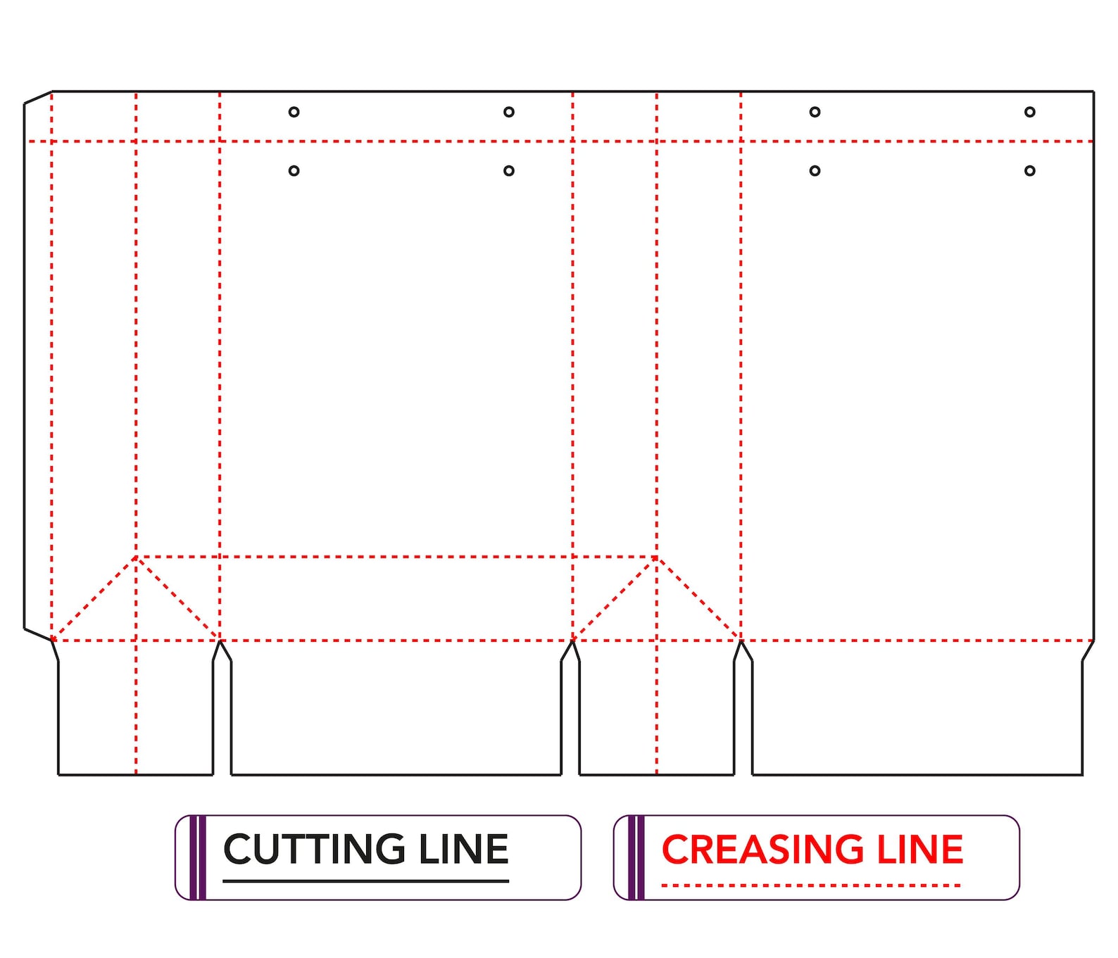A4 Paper Bag Dieline Digital Download – Landscape & Portrait ...