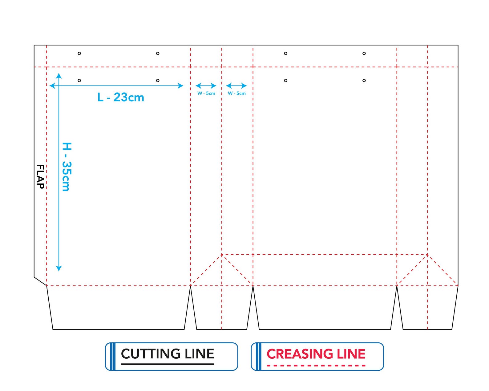 Paper Bag Layout | Bag Template | Kraft Paper SVG | Customizable Bag ...