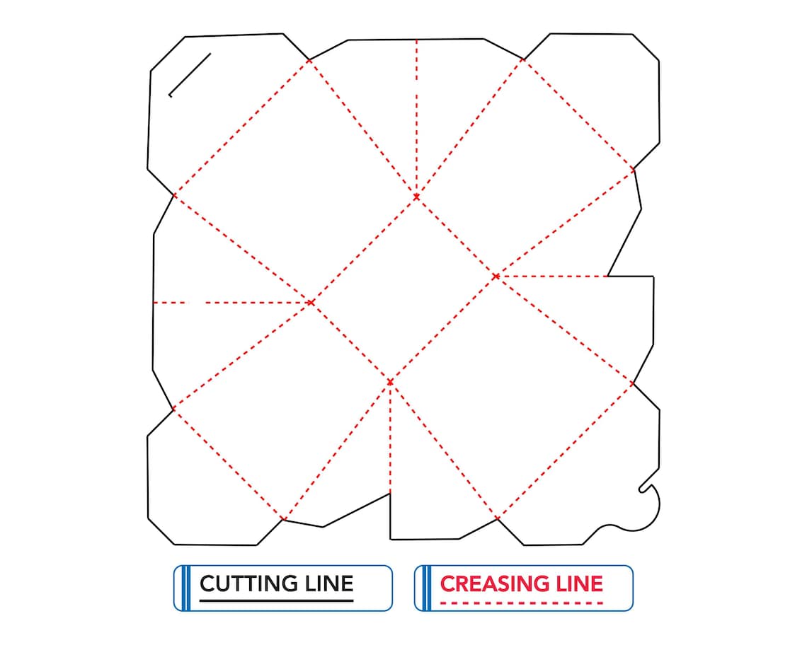 Noodle Box Template | Custom Takeout Packaging | Paper Food Box Dieline ...