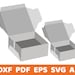 Custom Cake Box Packaging Template – Foldable Bakery Box Dieline SVG ...