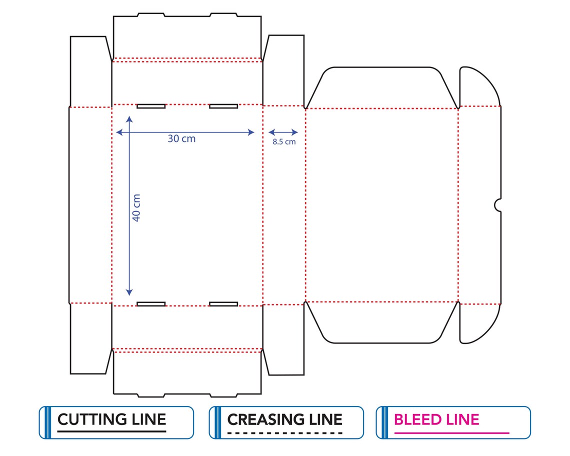 Mailer Box Template SVG | Packaging Layout for Shipping | Printable Box ...