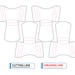 French Fries Box Dieline Template | Snack Packaging Design Cut File SVG ...