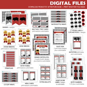BBQ Cook off Competition Printables - DIGITAL - Invitation, Voting ...