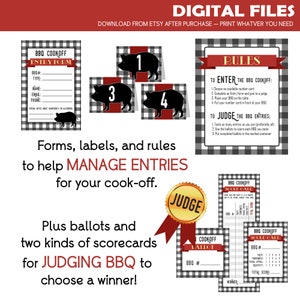 BBQ Cook off Competition Printables - DIGITAL - Invitation, Voting ...
