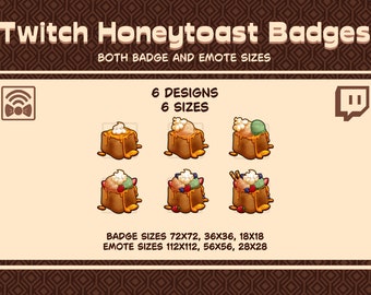 6 X Twitch Sub Badges / Cheer Bit Badges | Coffee - Etsy