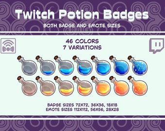 6 X Twitch Sub Badges / Cheer Bit Badges | Coffee - Etsy