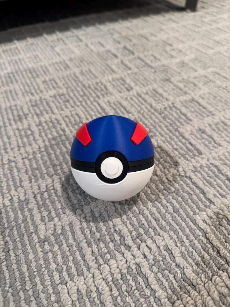 Poke Ball Functional Opening Container With Hinge 3D Print Replica ...