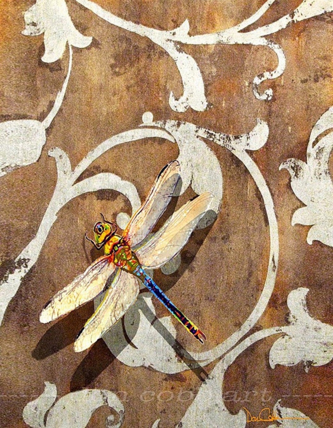 Dragonfly Art Dragonfly Shadow Art Prints Framed Prints - Etsy