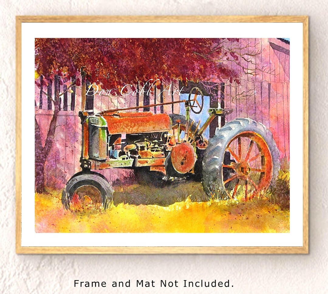 Tractor Art, Rusty Tractor, Signed Art Prints, Framed Prints, Canvas ...