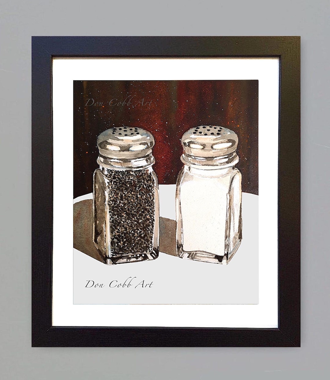 Salt and Pepper Shakers Art, Framed, Signed and Numbered Prints - Etsy