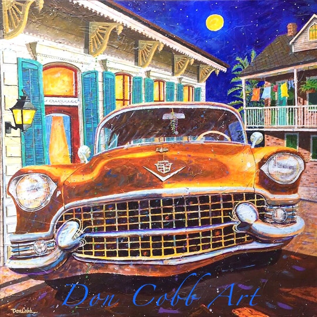 Cadillac Art 1955 Cadillac French Quarter Caddy Art Prints, Framed ...