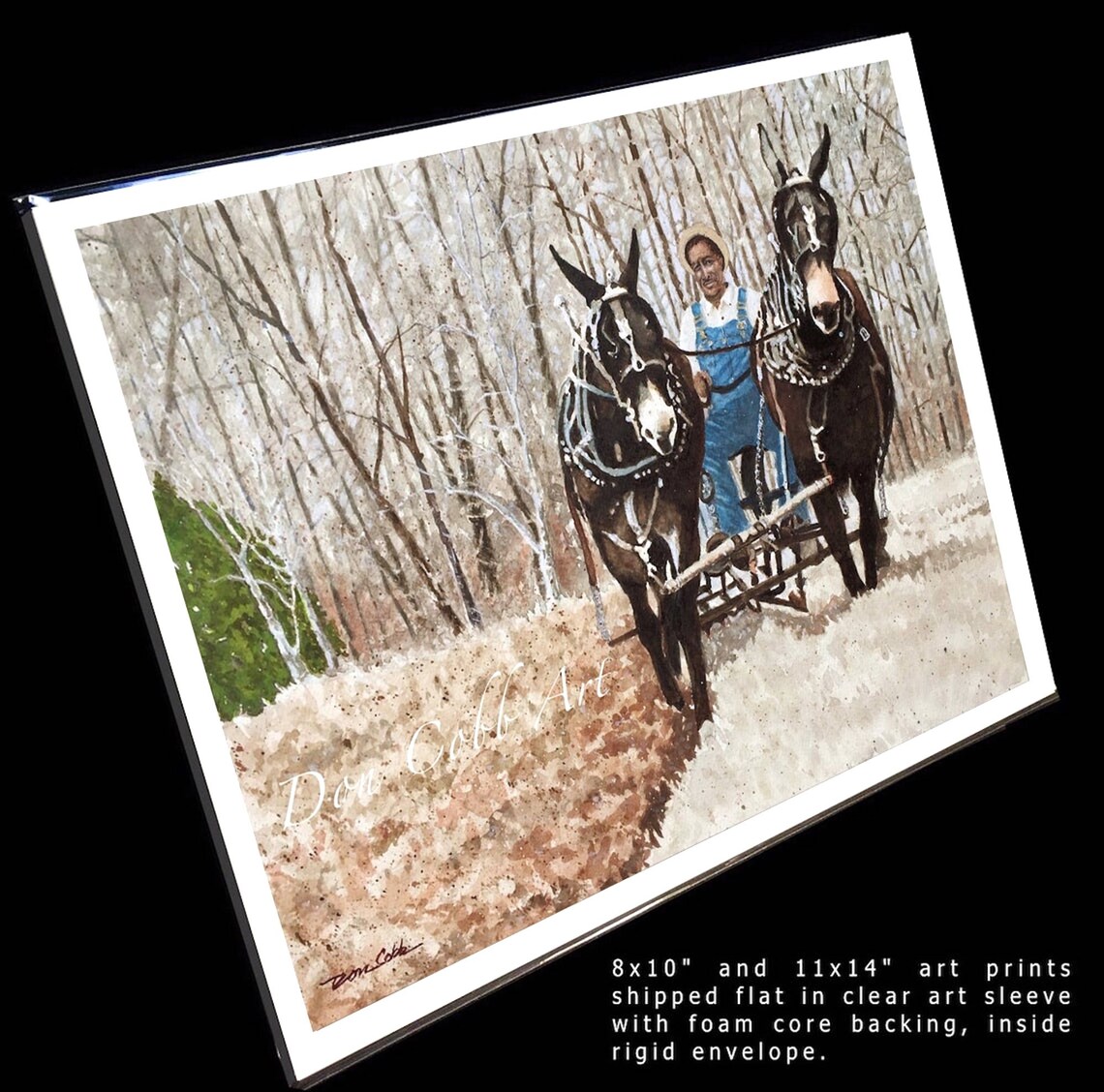 Mules Plowing Farm Cotton Field Art Art Prints and Canvas | Etsy