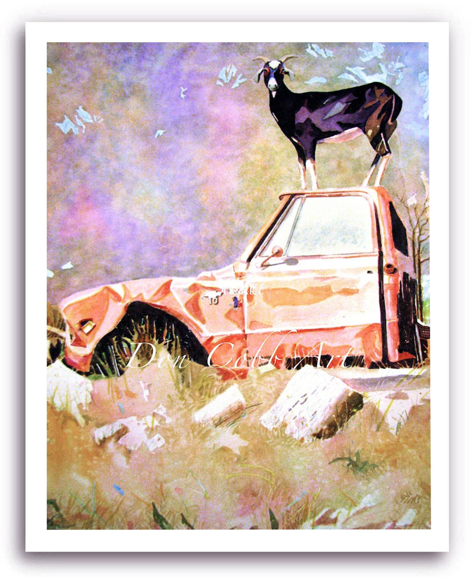 Goat_art Prints_framed Prints_canvas Prints_chevy Half Ton - Etsy