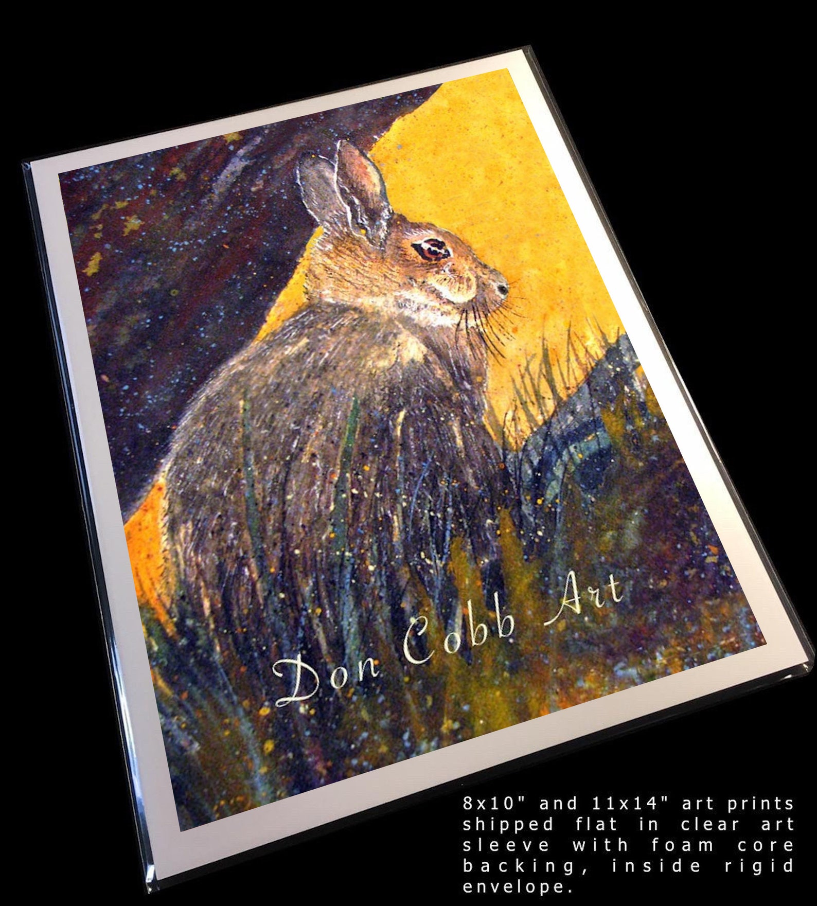Rabbit Art cottontail Rabbit Art Prints and Canvas - Etsy