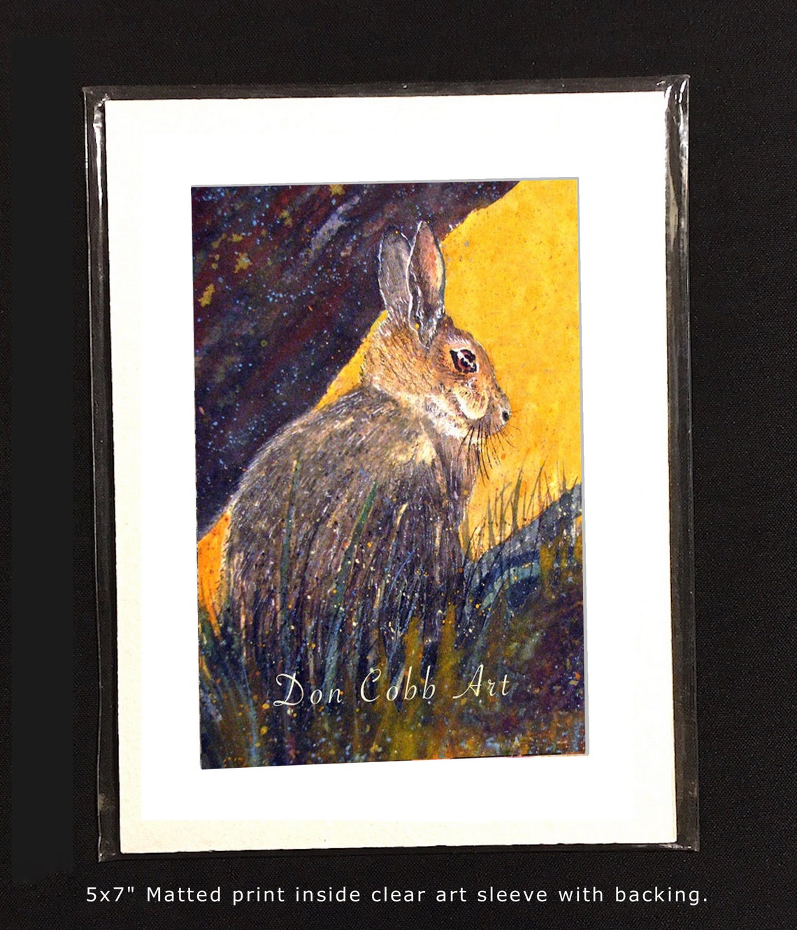 Rabbit Art cottontail Rabbit Art Prints and Canvas - Etsy