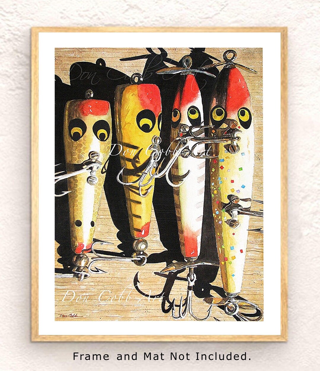 Fishing Lures Art, Eye Love Lures, Signed Art Prints, Framed Prints ...
