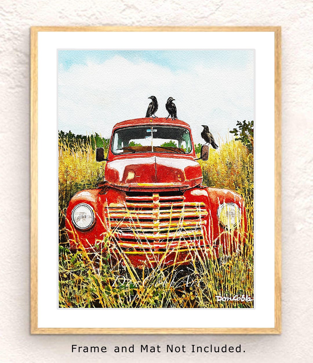 Crows, Raven Art, Crows Love Trucks, Signed Art Prints, Framed Prints ...