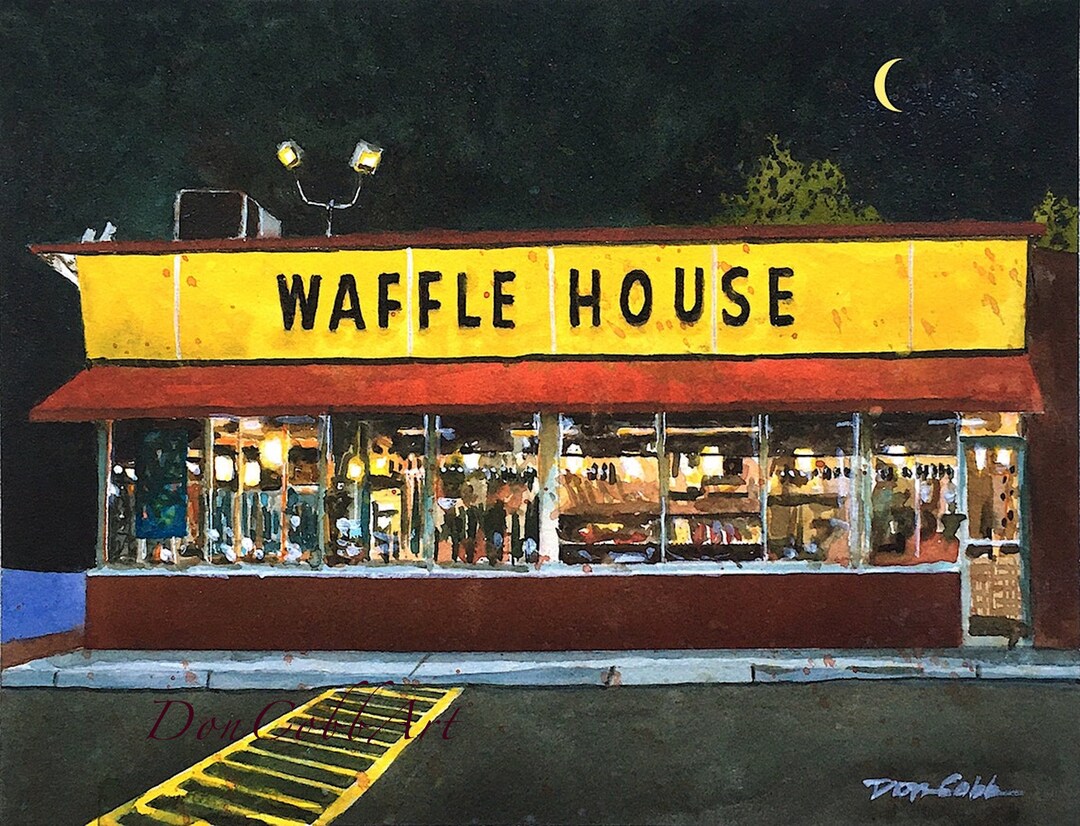 Waffle House, Crescent Moon Art Prints Framed Prints Canvas Gallery ...