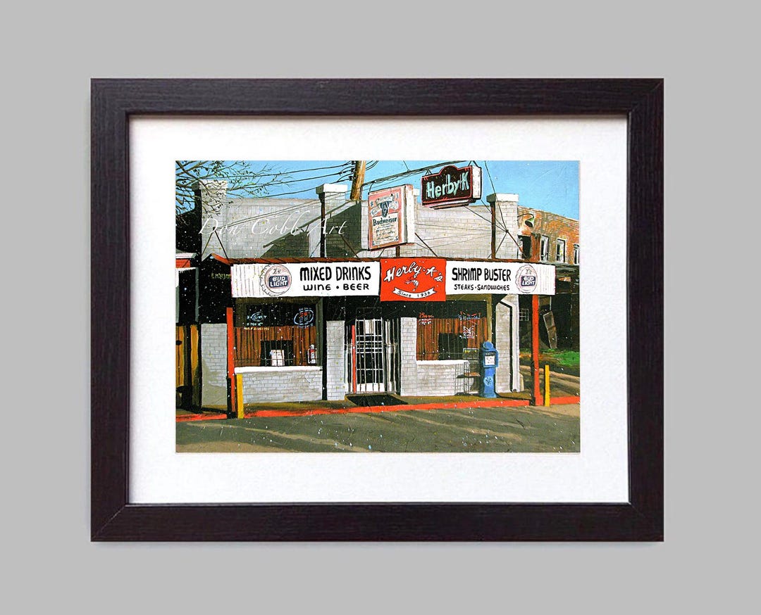 Herby K's Seafood Bar Prints: Signed & Numbered Matted Art - Etsy