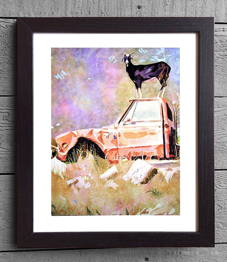 Goat_art Prints_framed Prints_canvas Prints_chevy Half Ton - Etsy